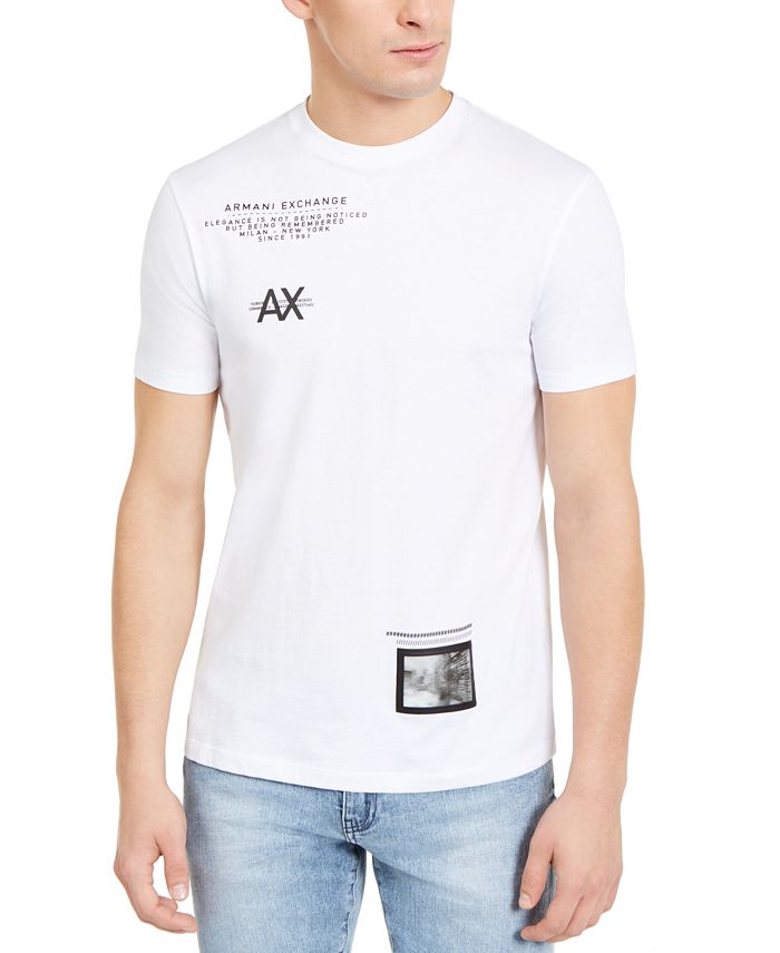 A|X Armani Exchange Men's Small Print T-Shirt - Macy's