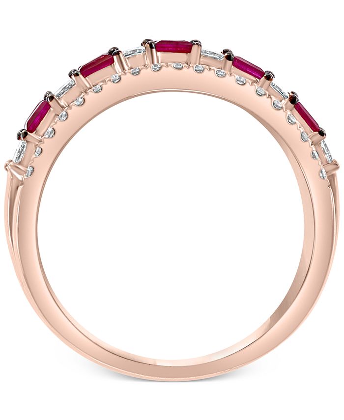 EFFY Collection EFFY® Ruby (5/8 ct. t.w.) & Diamond (3/4 ct. t.w.) Band ...