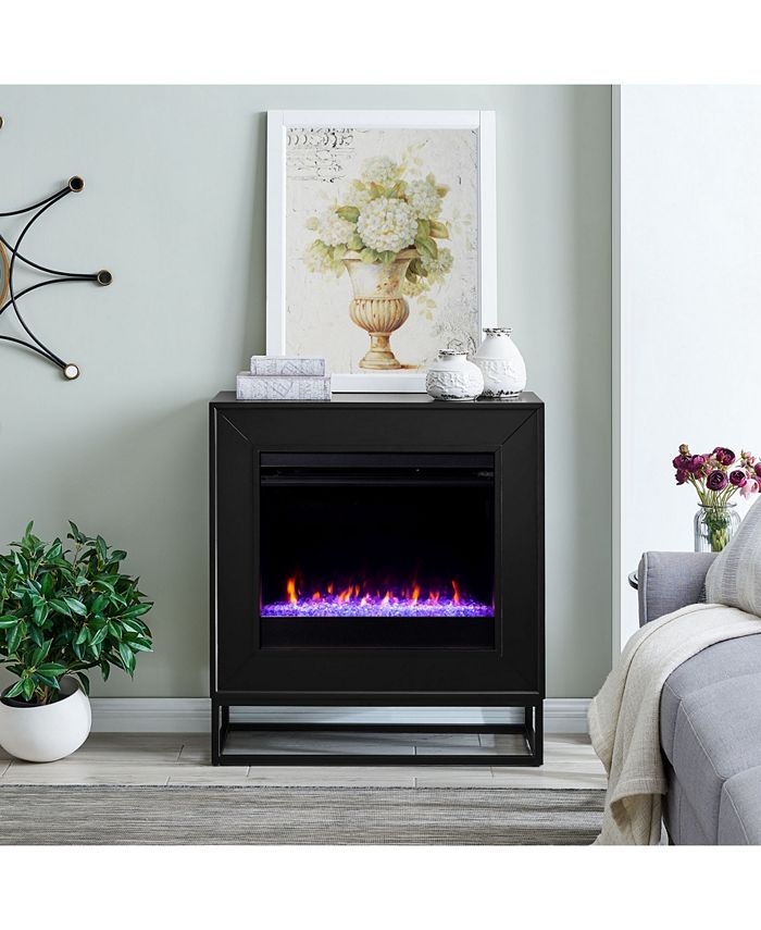 Southern Enterprises Kiran Color Changing Electric Fireplace - Macy's