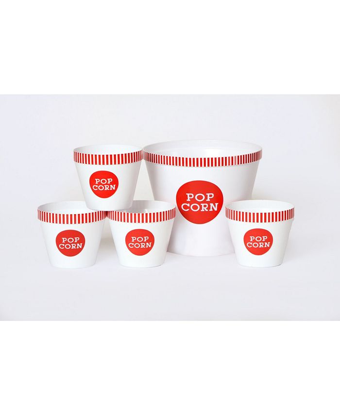 Wabash Valley Farms Color Rim Popcorn Bucket Set - Macy's