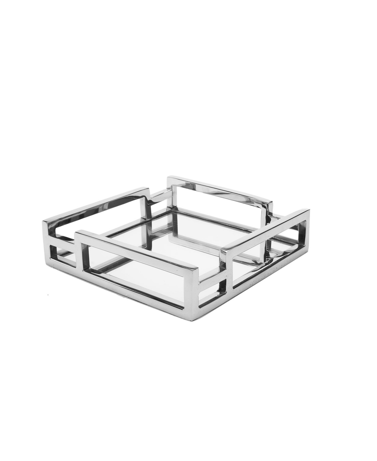 Click here for Classic Touch Square Mirror Napkin Holder with Lay... prices