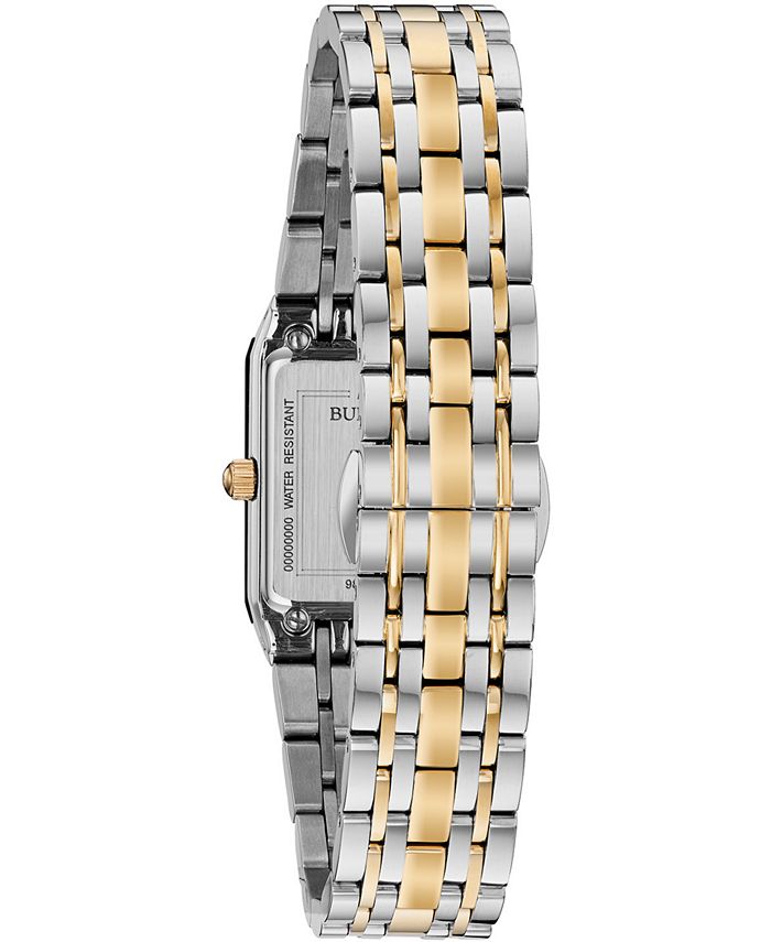 Bulova Women S Futuro Diamond Accent Two Tone Stainless Steel Bracelet