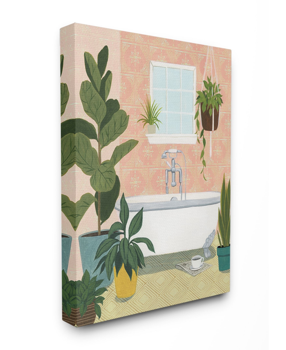 Click here for Stupell Industries Peach Walls Bathroom Oasis Scen... prices