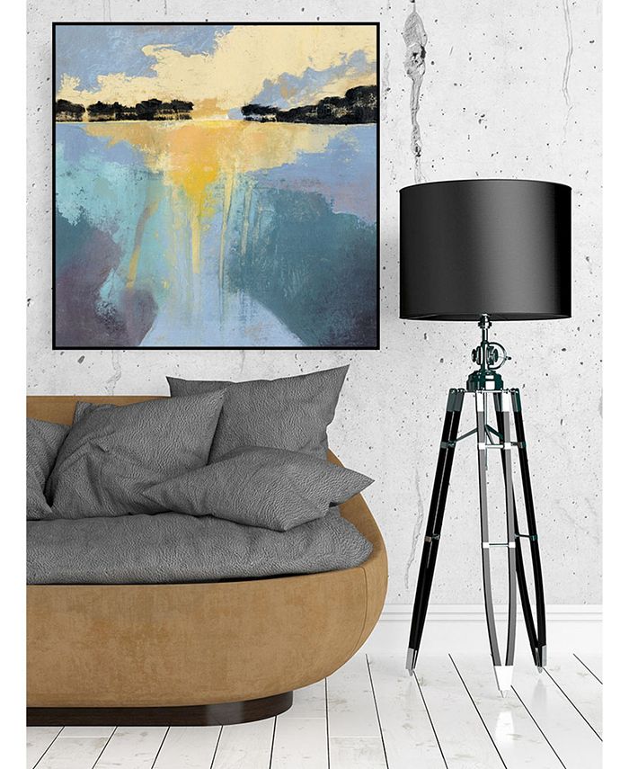 Giant Art 30" x 30" Back Bay Sun I Art Block Framed Canvas - Macy's