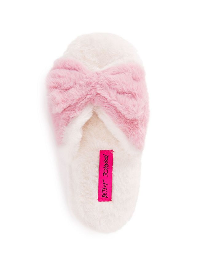 Betsey Johnson Women's Open Toe Scuff Slippers - Macy's