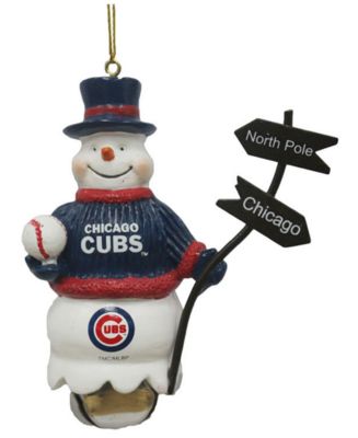 Memory Company Chicago Cubs Bell Snowman Ornament - Macy's