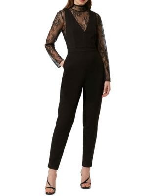 French Connection Lula Lace Jumpsuit - Macy's