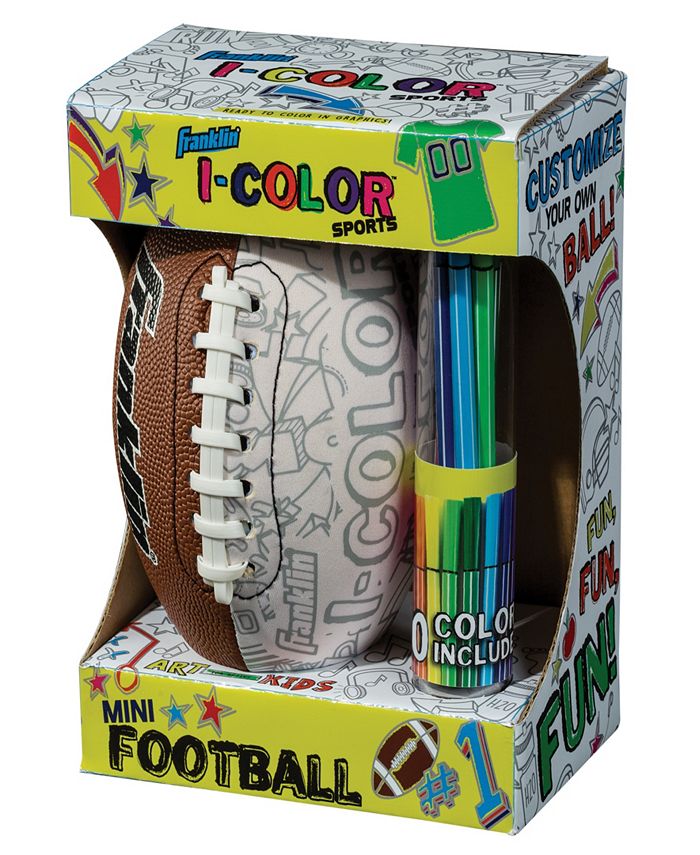 Franklin Sports I - Color Mini Football With 10 Marking Pens - Macy's
