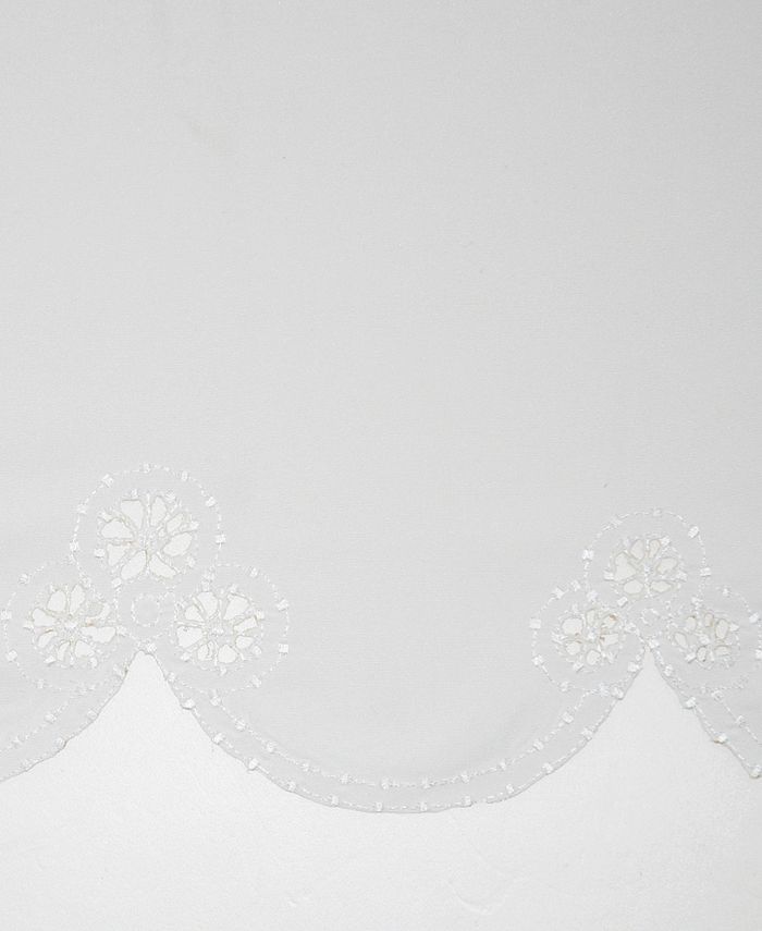 No. 918 Mariela 58" x 14" Battenburg Lace Trim Window Valance - Macy's