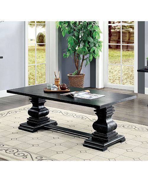 Furniture of America Leon Rectangular Coffee Table & Reviews ...