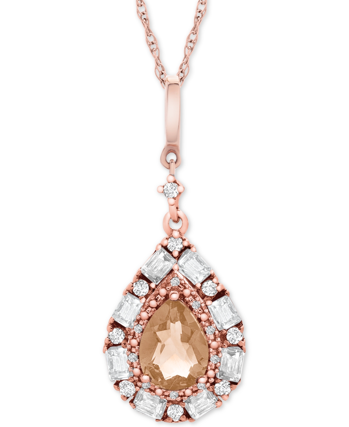 Click here for Multi-Gemstone Teardrop 18 Pendant Necklace (1 ct.... prices