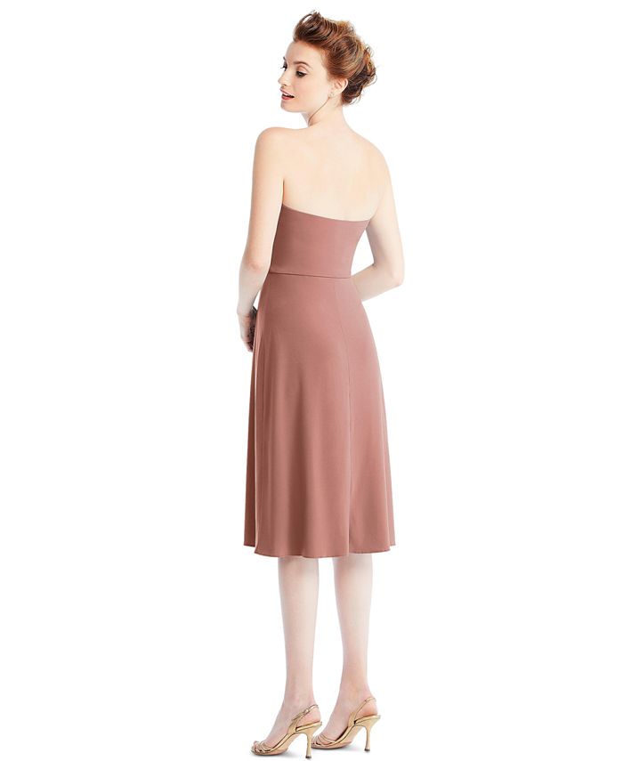 Dessy Collection Midi Loop Convertible Dress & Removable Shrug ...