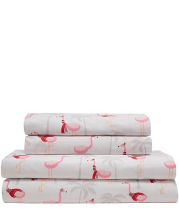 Elite Home Microfiber Holiday Print Queen Sheet Set - Macy's