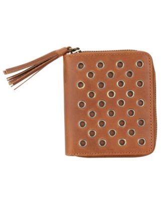 Hadaki Genuine Leather Square Grommet Wallet - Macy's