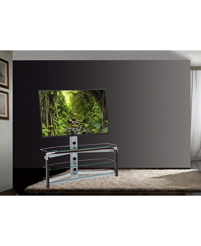New Spec Inc 42" TV Stand Mount with Tempered Glass - Macy's