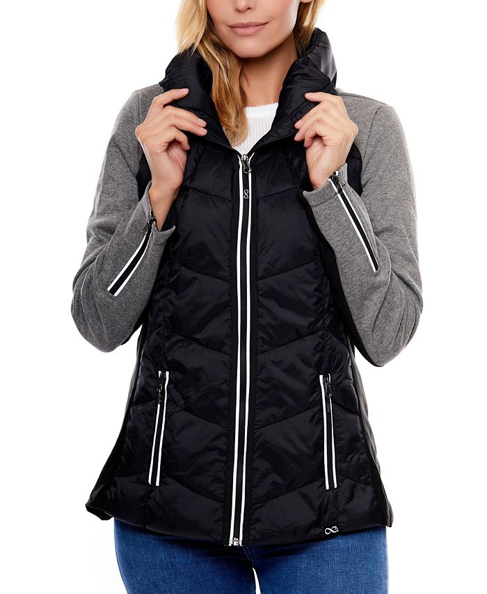 Be Boundless Division Mixed Nylon/Knit Jacket - Macy's