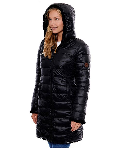 Be Boundless Sphere Reversible Faux Fur/Nylon Coat & Reviews - Jackets ...