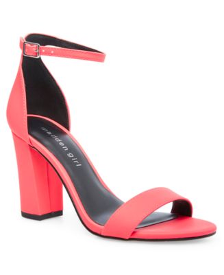 Madden Girl Bella Two-Piece Block Heel Sandals - Macy's
