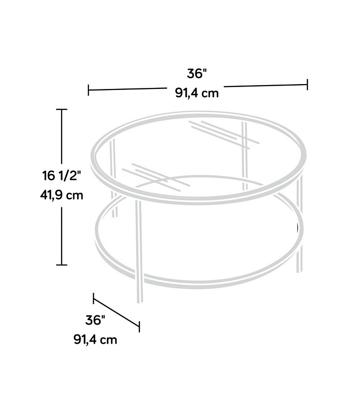 Sauder International Lux Round Coffee Table - Macy's