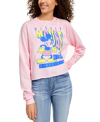 Mad Engine Disney Juniors' Mickey Mouse Tough Long-Sleeved Graphic T ...