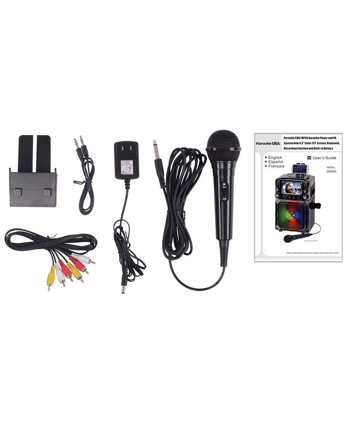 Karaoke USA GQ450 Portable CDG/MP3G Karaoke Player - Macy's