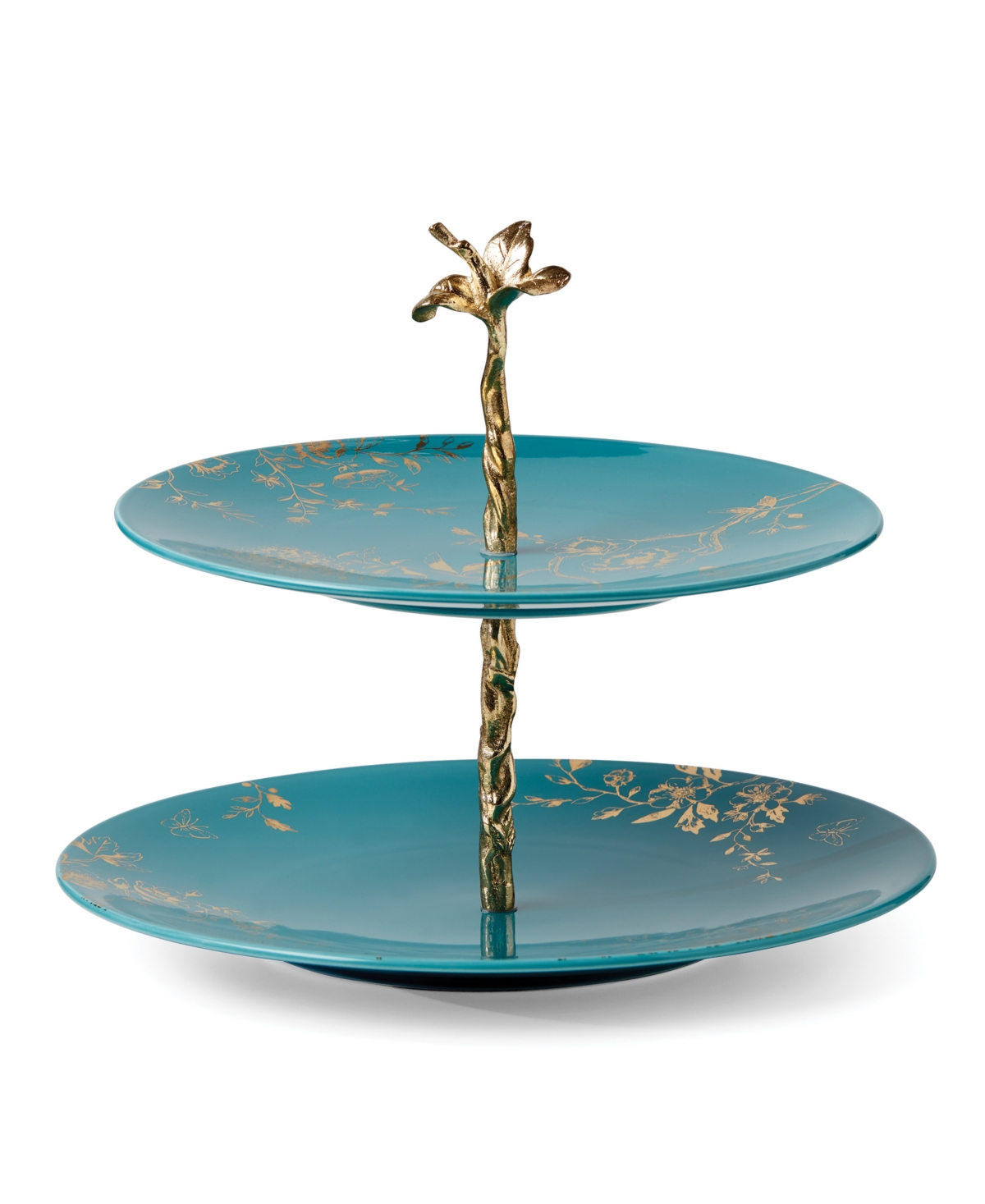 Click here for Lenox Sprig & Vine Two Tiered Served - Turq/aqua prices