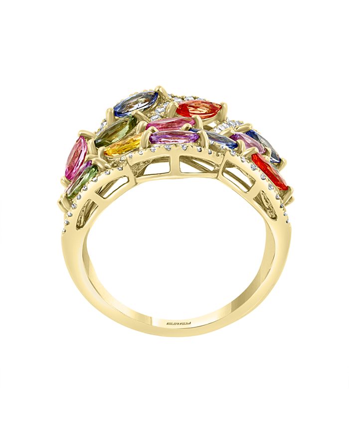 EFFY Collection EFFY® Multi Sapphire (2 3/4 ct.t.w.) and Diamond (3/4 ...