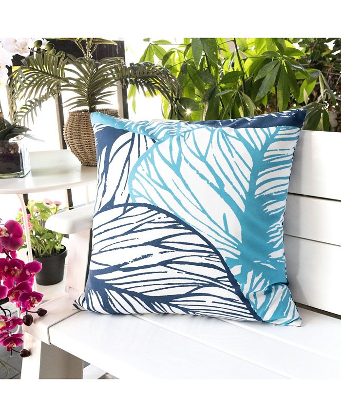 Homey Cozy Outdoor Nancy Leaf Set of 2 Throw Pillows - Macy's