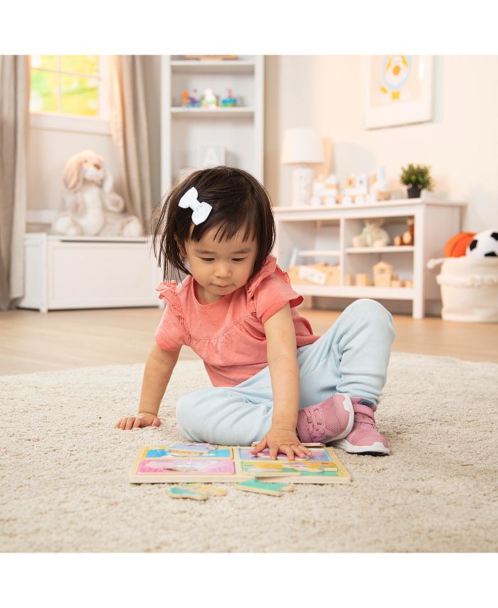 Melissa and Doug Melissa Doug Wooden Puzzle: Little Princesses Four 4 ...