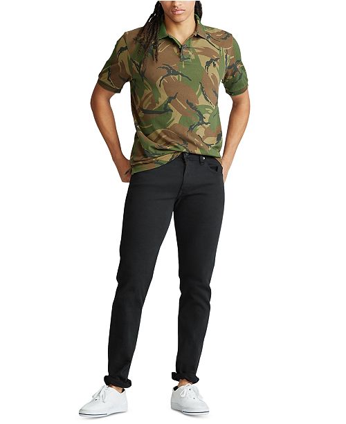 Polo Ralph Lauren Men's Custom Slim-Fit Camo Mesh Polo & Reviews ...