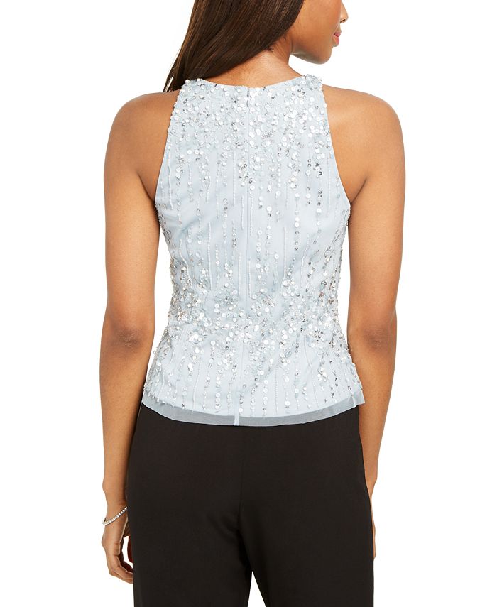 Adrianna Papell Sequined Top - Macy's