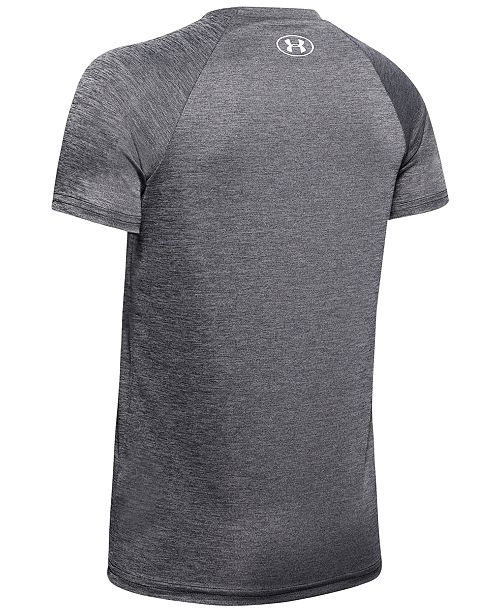 Under Armour Big Boys Tech Split Logo Hybrid-Print T-Shirt & Reviews ...