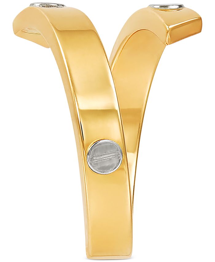 Italian Gold Rivet Coil Statement Ring in 10k Gold & White Gold ...