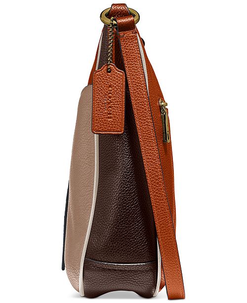 COACH Colorblock Chaise Crossbody in Pebble Leather & Reviews ...