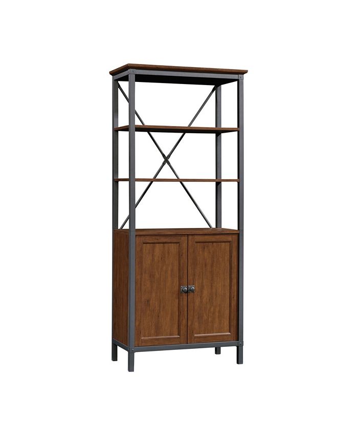 Sauder Carson Forge Bookcase with Doors - Macy's