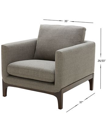 Furniture Yazlan 35" Fabric Chair - Macy's