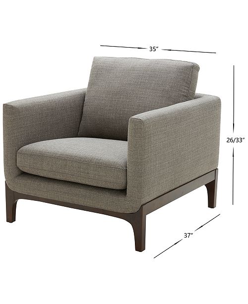 Furniture Yazlan 35" Fabric Chair & Reviews - Furniture - Macy's