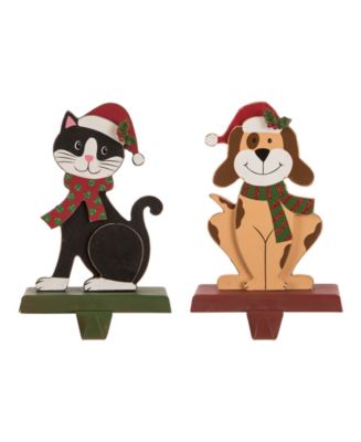 Glitzhome Cat Dog Stocking Holder Set of 2 - Macy's