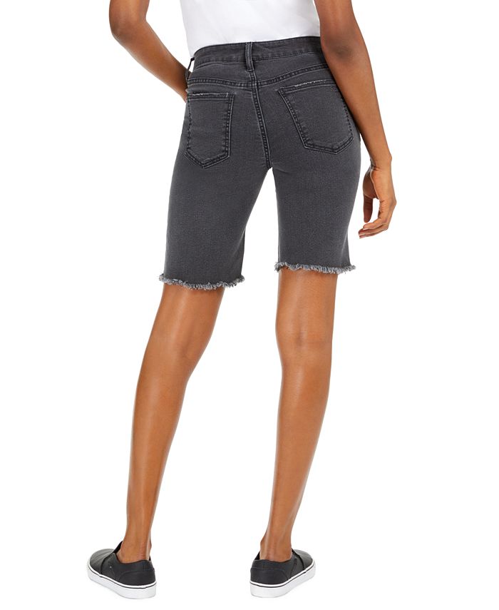 OAT Button-Fly Denim Bermuda Shorts - Macy's