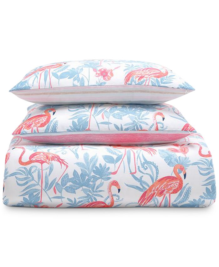 Whim by Martha Stewart Flamingo Lagoon 3-Pc. Full/Queen Comforter Set ...