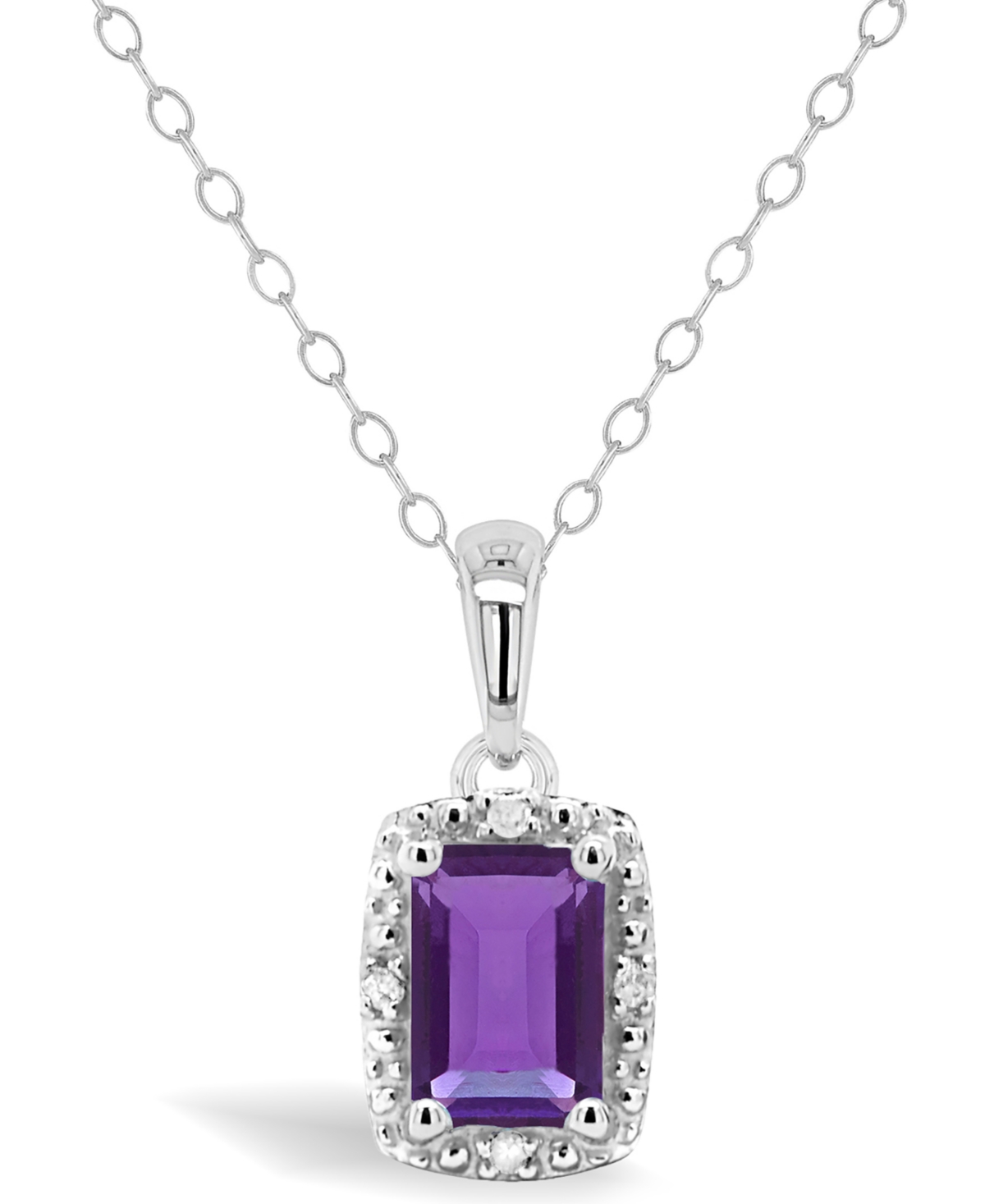 Click here for Gemstone and Diamond Accent Pendant Necklace in St... prices