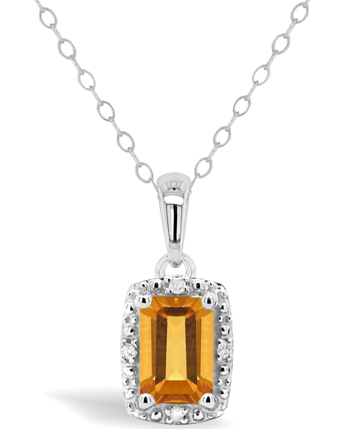 Click here for Gemstone and Diamond Accent Pendant Necklace in St... prices
