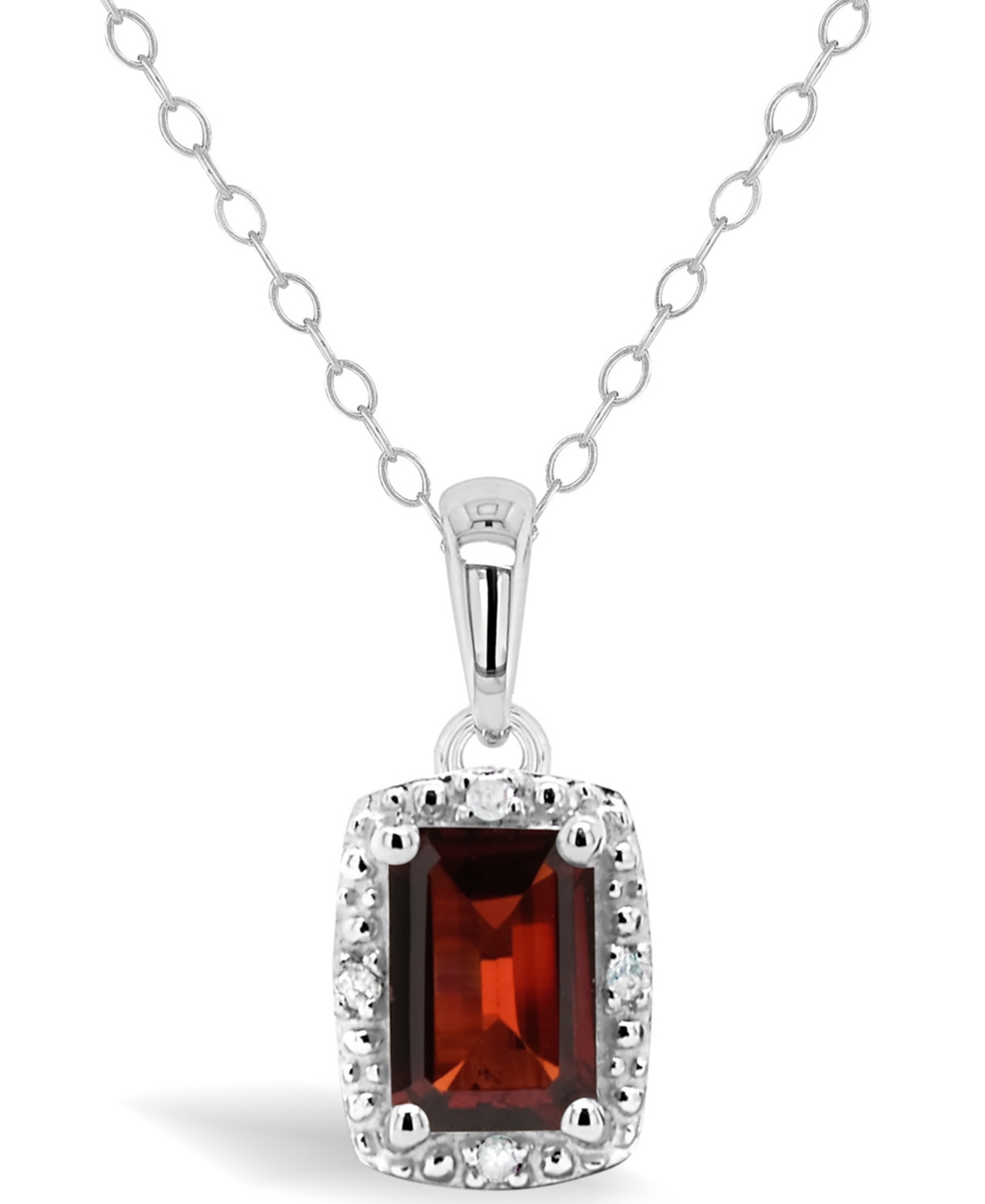 Click here for Gemstone and Diamond Accent Pendant Necklace in St... prices
