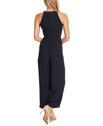 CeCe Ruffled Belted Jumpsuit - Macy's
