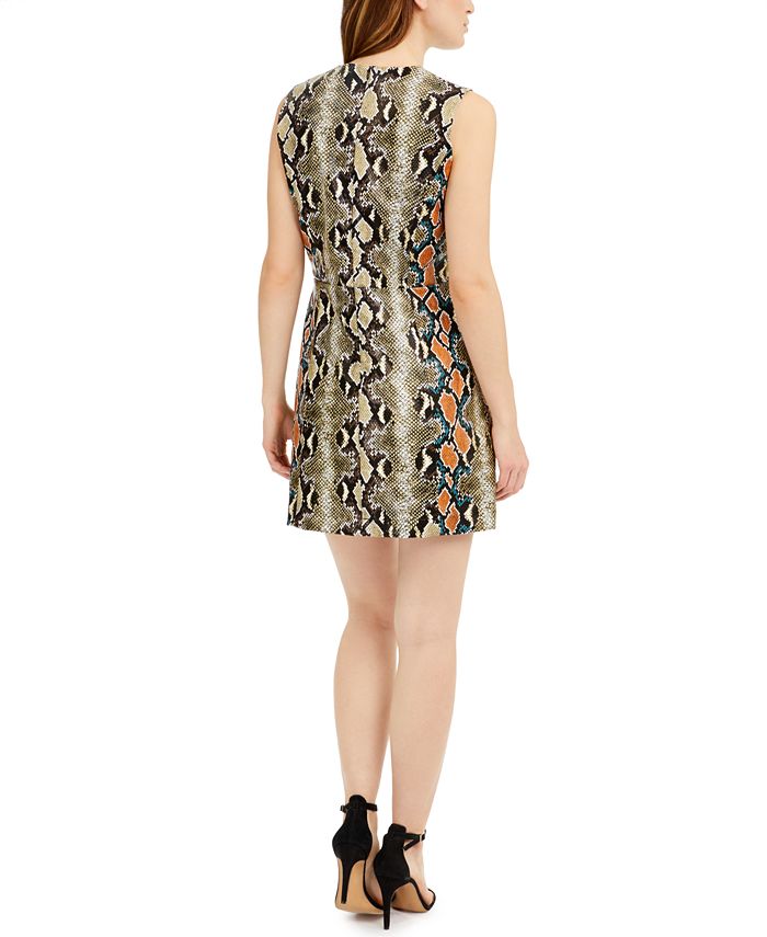 French Connection Faux-Leather & Lace Dress - Macy's