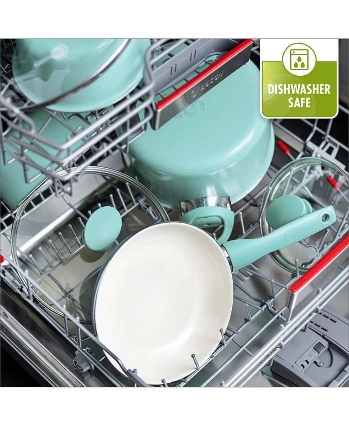 GreenPan Rio Ceramic Nonstick Cookware Set, 16 Piece - Macy's