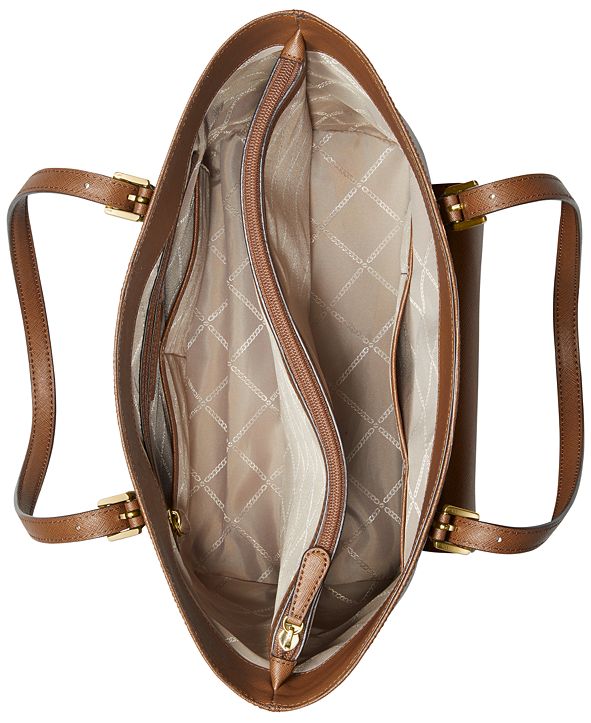 Michael Kors Jet Set Leather Medium Tote & Reviews - Handbags ...