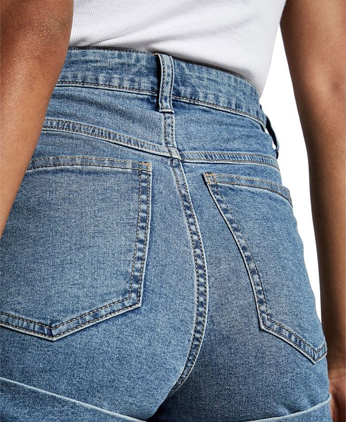 COTTON ON High Rise Classic Stretch Denim Short - Macy's