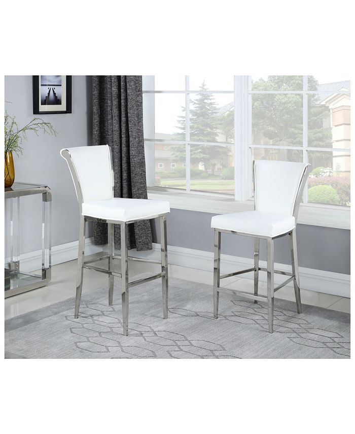 Chintaly Joy Flare Back Counter Stool - Macy's