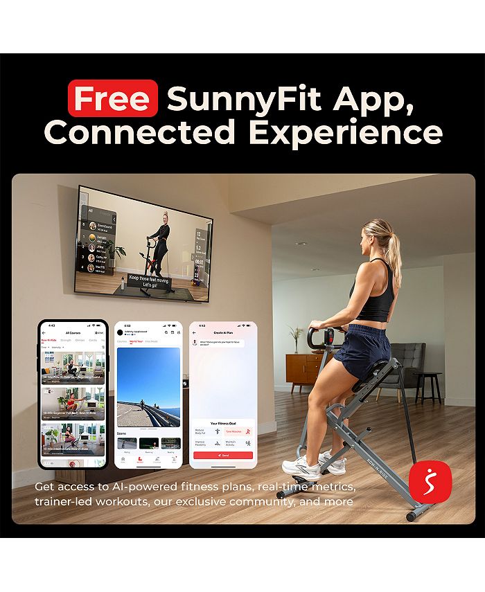 Sunny Health & Fitness Upright Row-N-Ride Exerciser - Macy's